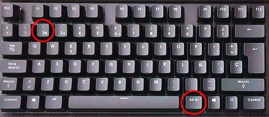 Escribir Arroba Cómo Resolver Problemas Con Alt Gr+Q Y Escribir El